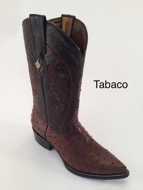 Avestruz Tabaco Piel de Primera Horma J Toe - Marca Red Diamond Boots ...