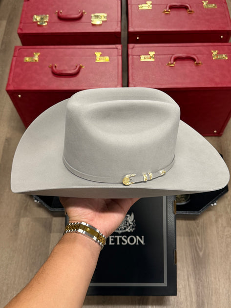 Stetson El Presidente 100x Mist Grey GOLD EDITION Cowboy Felt Hat (Cop ...
