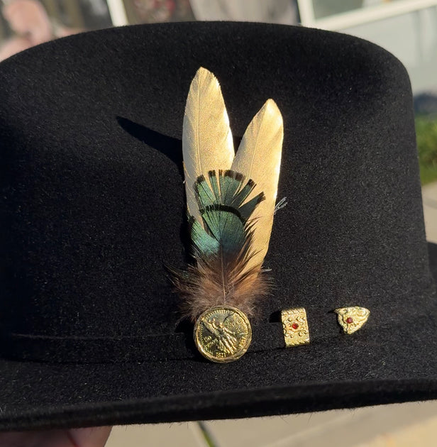 El Patron GOLD Hat Feather (GDL EDITION) – Guadalajara Western Wear