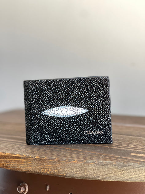 Cuadra Cartera Piel de Mantarraya - Negro – Guadalajara Western Wear