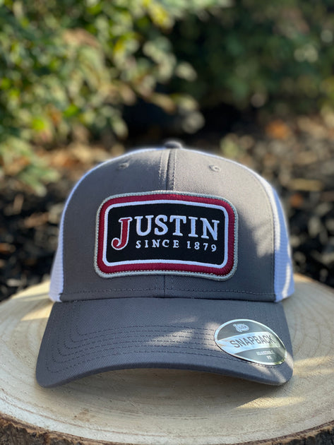 Justin Cap - Grey/White – Guadalajara Western Wear
