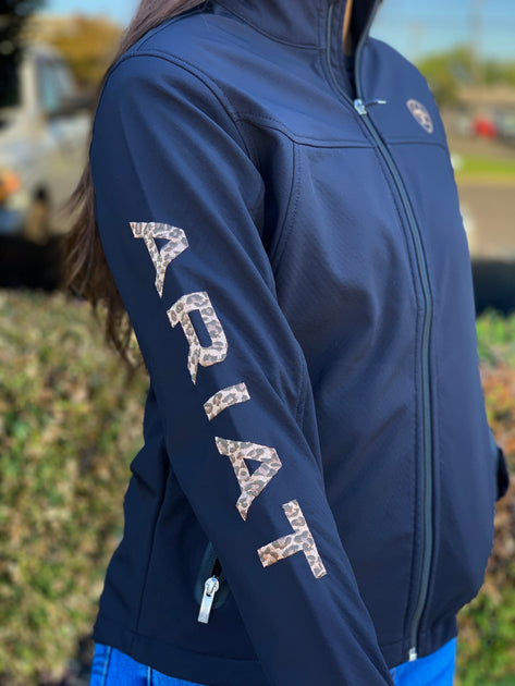 Ariat Women Team Black Leopard Soft-Shell Jacket – Guadalajara Western Wear