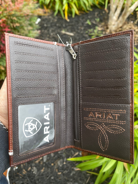 Ariat Mens Husky Orange Rodeo Wallet/ Checkbook Cover – Guadalajara ...